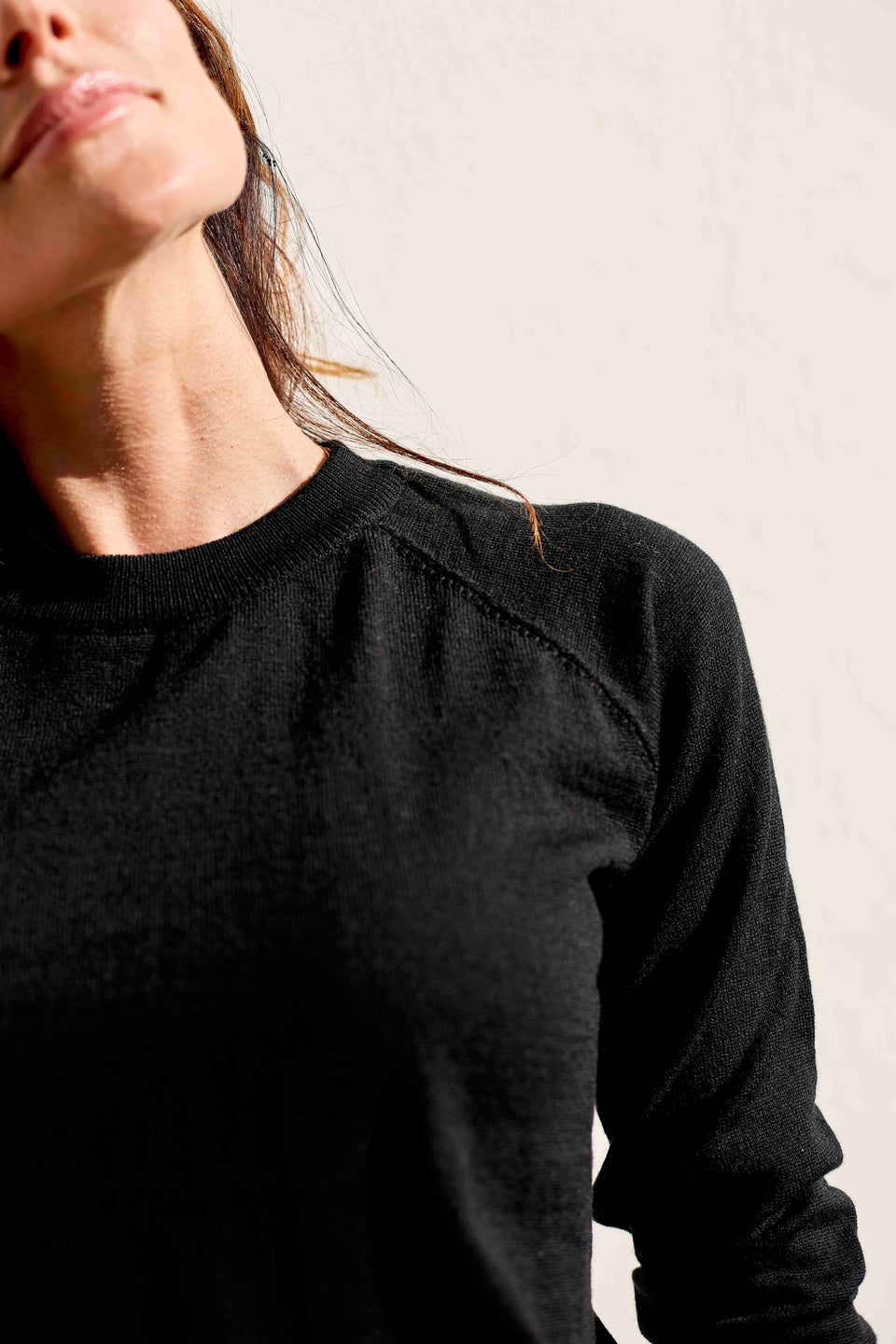 Wool Slim Fitting Jersey - Lightweight with long levees and a round ...